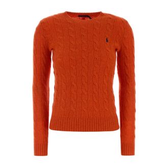 Polo Ralph Lauren Pullover mit Webstruktur - - Knitwear - Damen - Orange - XS
