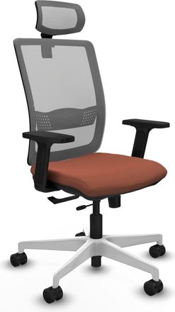 Piqueras y Crespo Ergonomischer Stuhl mit Lendenwirbelst&uuml;tze mit 2D-Armlehnen und h&ouml;henverstellbarem Kopfteil und Neigungsverstellung. Ausgestattet mit Syncro/Traslack 