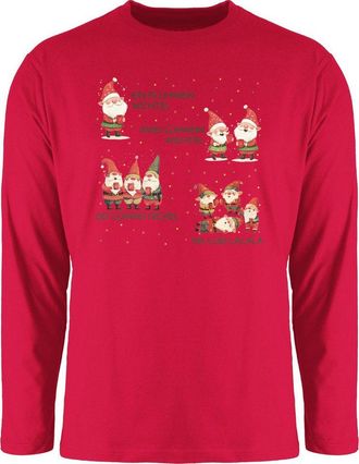 Shirtracer Rundhalsshirt Ein Glühwein Swei Glühwein, Wichtel, Weihnachten, Weihnachtsmarkt, Weihnachten
