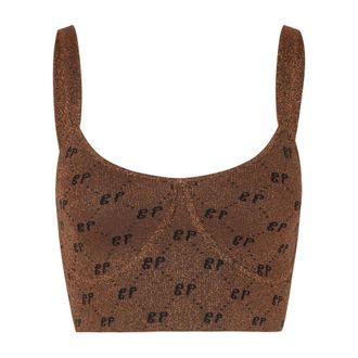 Baum Und Pferdgarten Femme, Tops, Brun, Taille: 36 FR Harlequin Crop Top
