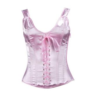 Generic Corset Femme Ventre Plat, Gilet Uni, Corset, Soutien-Gorge &Agrave; Queue De Poisson, Fermeture &Agrave; Nouer Sur Le Devant, Fermeture &Eacute;clair Sur Le C&ocirc;t&eacute;, V&ecirc;tement