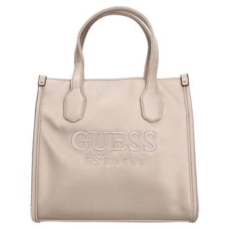 Guess Silvana Mini Tote - - Bags - Damen - Beige - ONE SIZE