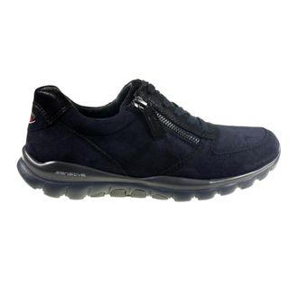 Gabor Flexible Walking Sneaker - Blaues Nubukleder - - Shoes - Damen - Blau - 42 EU