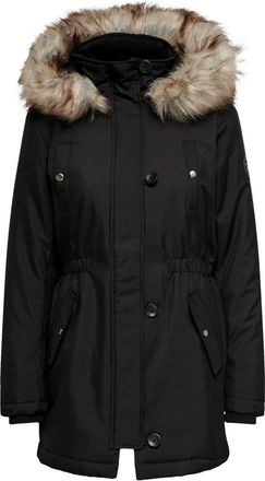 Only Damen Parka Jacke onlIRIS Parka OTW, Gr. 42 (Herstellergr&ouml;&szlig;e: XL), Schwarz (Black)