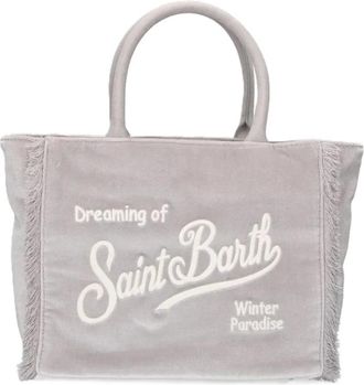 MC2 Saint Barth Femme, Sacs, Gris, Taille: ONE Size Colette Velvet Handbag