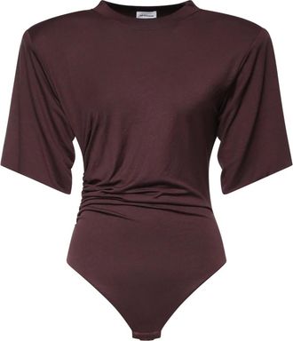 Andamane Femme, Tops, Violet, Taille: 38 FR Body Col Montant