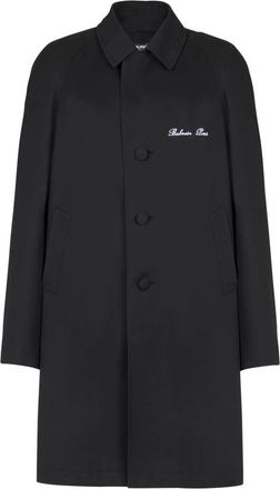 Balmain Signature Mantel - - Coats - Herren - Schwarzk - L