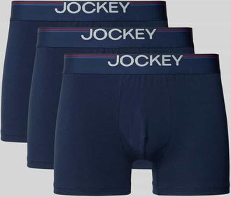 Jockey Slim Fit Trunks mit Logo-Stitching im 3er-Pack