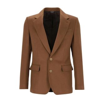 Dolce & Gabbana Sicilia Light Einreiher-Sakko aus Kaschmir - - Jackets - Herren - Braun - XL