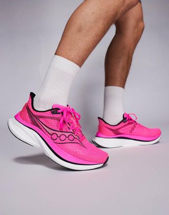 Saucony Endorphin Speed 5 - Lauf-Sneaker in Rosa und Schwarz