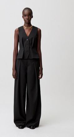 Claudie Pierlot Weite Hose aus Wollmischung