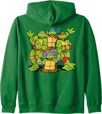 Teenage Mutant Ninja Turtles TMNT Turtle Power Best Friends 80er 90er Cartoon-Reptilienliebhaber Kapuzenjacke