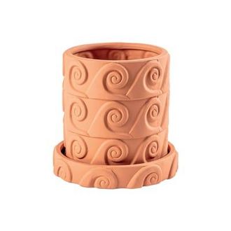 Seletti Pot de fleurs Magna Graecia - Orange - Terre cuite - Designer Antonio Aricò