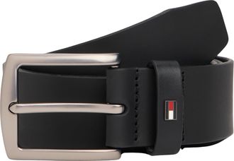 Tommy Hilfiger Herren G&uuml;rtel Denton 4,0 cm Lederg&uuml;rtel, Schwarz (Black), 115 cm