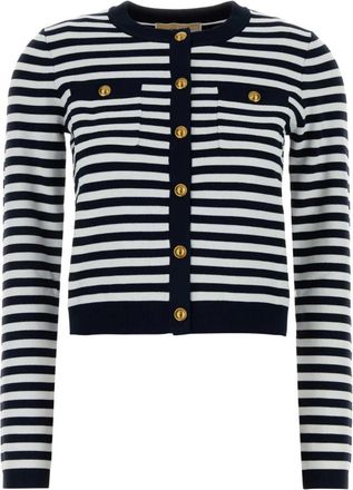 Michael Kors Femme, Pulls, Multicolore, Taille: 36 FR Gilet En Maille Stretch Ray&eacute;