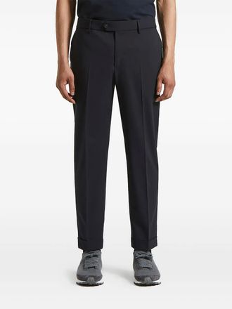 PESERICO pantalon à chevilles resserrées - Bleu