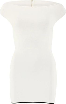 Jacquemus La Mini Robe Maille Noiva Kleid - Weiß