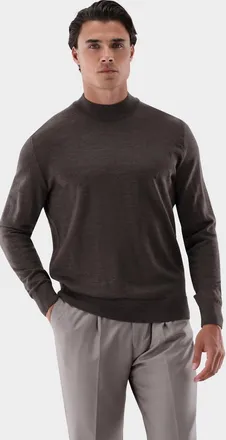 van Laack Stehkragenpullover aus Merzerisierter Merinowolle