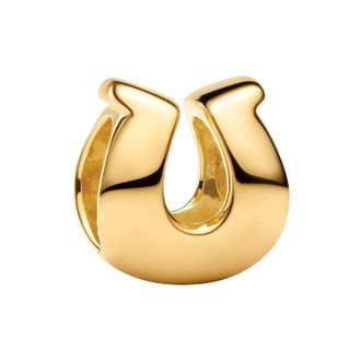 Pandora Moments Hufeisen Mini-Charm mit 14k vergoldete Metalllegierung, Kompatibel Moments, 764517C00