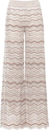 D.exterior Femme, Pantalons, Beige, Taille: 40 FR Wide Pantalons