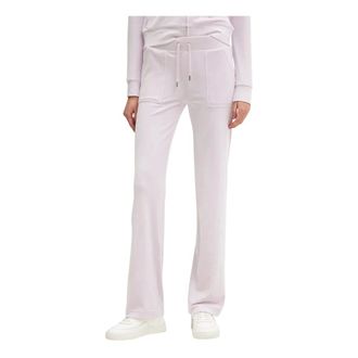 Juicy Couture Femme, Pantalons, Violet, Taille: 40 FR Pantalon Del Ray Velours Classique