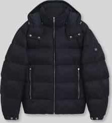 HUGO BOSS Regular Fit Daunenjacke mit abnehmbarer Kapuze