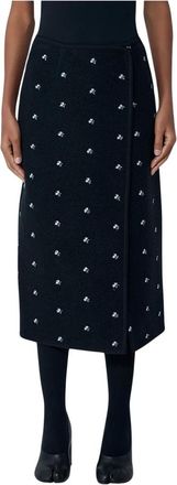 Rier Femme, Jupes, Noir, Taille: 40 FR Walker Wrap Skirt