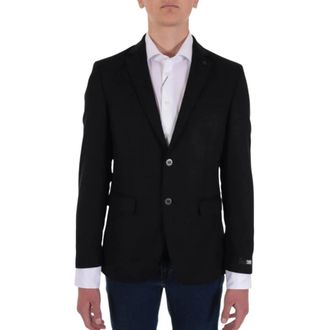 Karl Lagerfeld Blazer Jacke mit Metallkn&ouml;pfen - - Jackets - Herren - Schwarzk - L