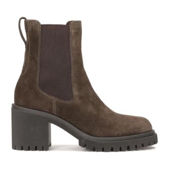 Kazar Wildleder-Stiefeletten mit elastischen B&auml;ndern - - Shoes - Damen - Braun - 36 EU