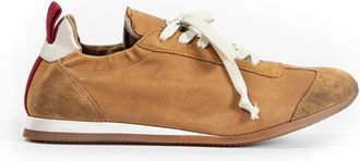 Uma Wang Suede and Leather Gathered Sneakers