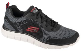 Skechers Herren Low-Top Sneaker Track GLENDOR, M&auml;nner Sneakers,Skater,Low-top,Halbschuhe,stra&szlig;enschuhe,Strassenschuhe,Schwarz,47,5 EU