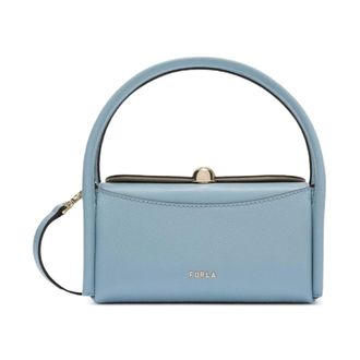 Furla Femme, Sacs, Bleu, Taille: ONE Size Nicole Mini Boston Bag