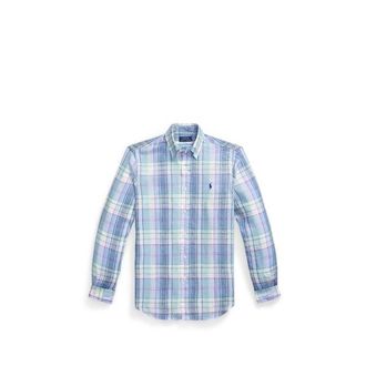 Polo Ralph Lauren Chemise col am&eacute;ricain &agrave; carreaux en coton