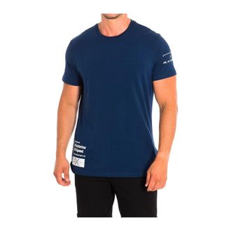 La Martina Kurz&auml;rmeliges T-Shirt mit Markengrafiken - - Tops - Herren - Blau - L