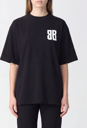 Balenciaga Relaxed-Fit-T-Shirt aus Baumwolle mit Kontrastlogo