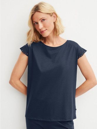 CALIDA Kurzarmshirt Favourites Tiles Damen (1-tlg) weiche Qualit&auml;t, atmungsaktiv, temperaturausgleichend, pflegeleicht
