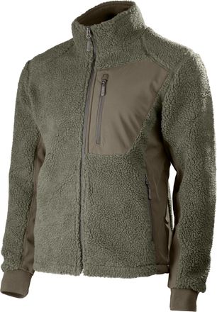 Mil-Tec BEARFORCE Kälteschutzjacke Teddy Fleece - Outdoor Fleecejacke Herren - Warmes Sherpa-Fleece mit Innenfutter & Softshell-Einsätzen - Hoher Kragen & Rei