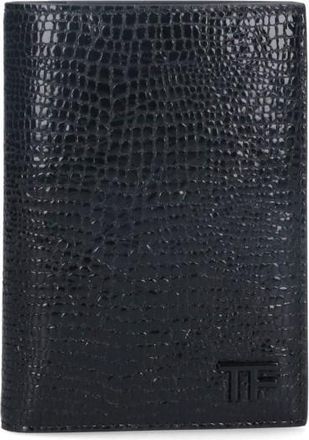 Tom Ford Croc Print Card Holder