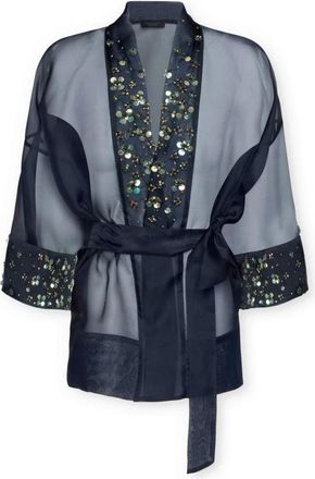 Elena Miro Damen, Blusen & Hemden, Blau, 2XLGröße