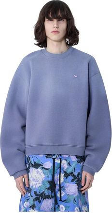 ERL Erl, Homme, Sweatshirts et sweats &agrave; capuche, Violet, Taille: XL SweaT-shirt Brod&eacute;
