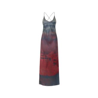 Roberto Cavalli Seidenes Musterkleid - - Dresses - Damen - Mehrfarbig - S