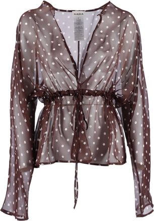 P.A.R.O.S.H. P.a.r.o.s.h., Femme, Blouses et Chemises, Brun, Taille: 38 FR Coprispalle