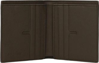 Burberry Homme, Accessoires, Beige, Taille: ONE Size Portefeuille en Tissu à Carreaux avec Plusieurs Compartiments