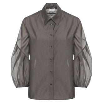 PESERICO Damen, Blusen & Hemden, Braun, XSGr&ouml;&szlig;e