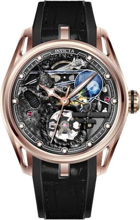 Invicta Celestial 69530 Herren Uhr - Mechanisches Werk - Edelstahl mit Ros&eacute;gold Zifferblatt - 45 mm