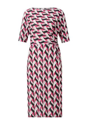 s.Oliver Midikleid Kleid Midikleid mit All-over-Print