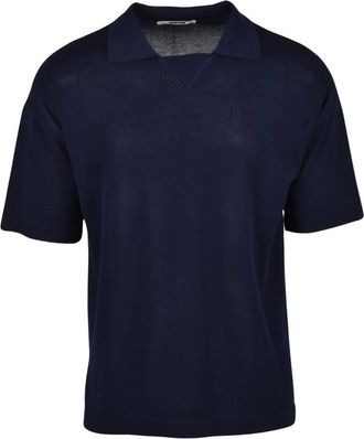Mauro Grifoni Homme, Tops, Bleu, Taille: XS Polo en Maille