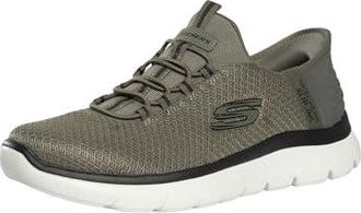 Skechers Homme Baskets Haut De Gamme Summits &Agrave; Enfiler, Olive/Black, 40 EU
