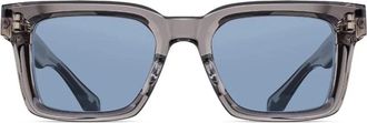 Matsuda M1033 Rechteckige Sonnenbrille - - Accessories - unisex - Grau - 50 MM