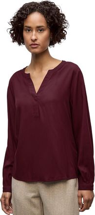 Street One Damen 3412056 Split Neck Tunika, Wildberry Red, 36